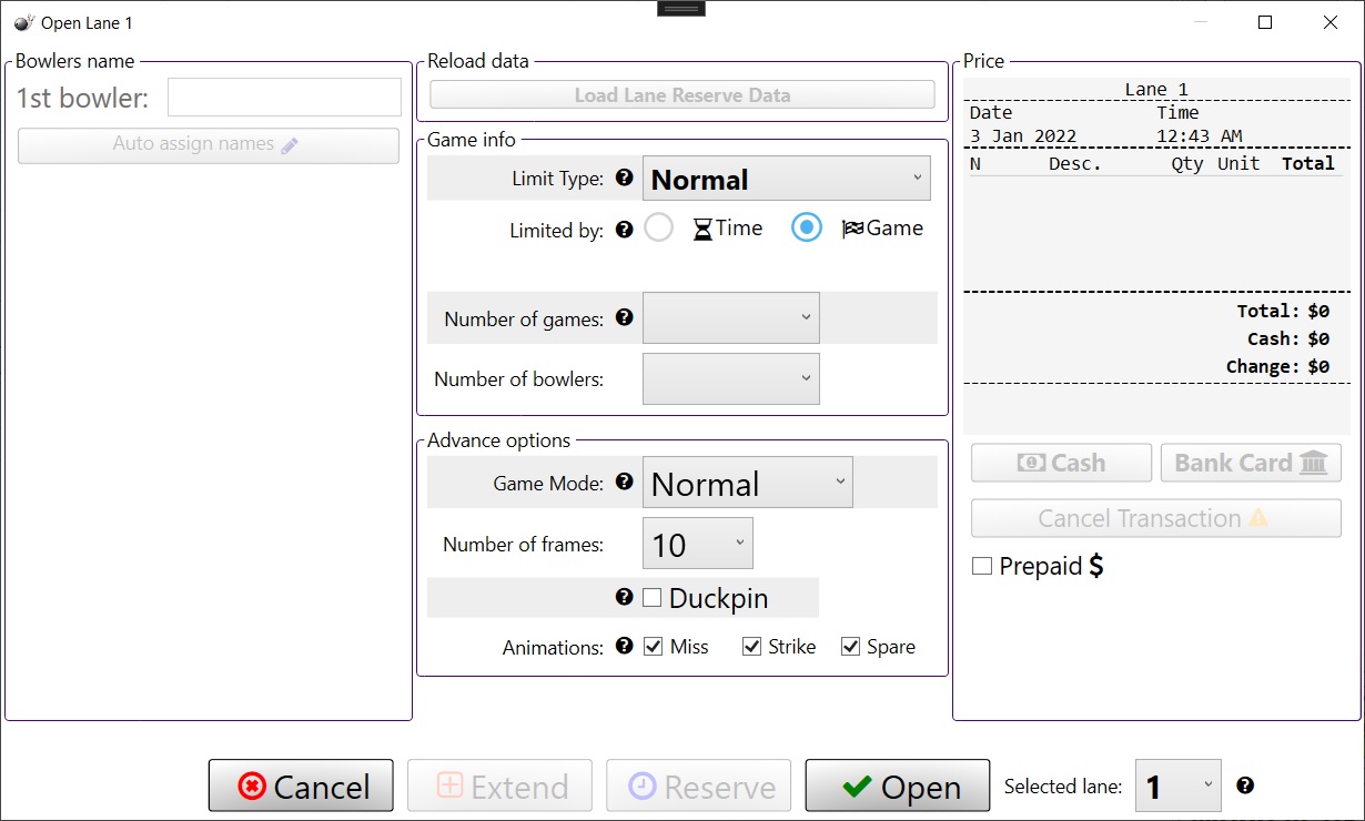 How to open a lane? - Prokey Technologies